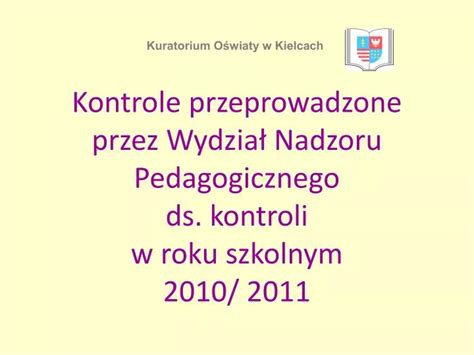 PPT Kuratorium Oświaty w Kielcach PowerPoint Presentation free