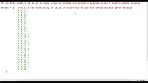 Simple Python Program To Encrypt And Decrypt A Given Message Pythontutorial Youtube