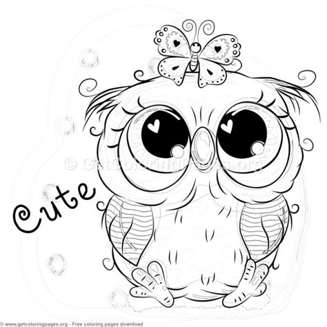 Baby Owl Coloring Pages To Print Free Cute
