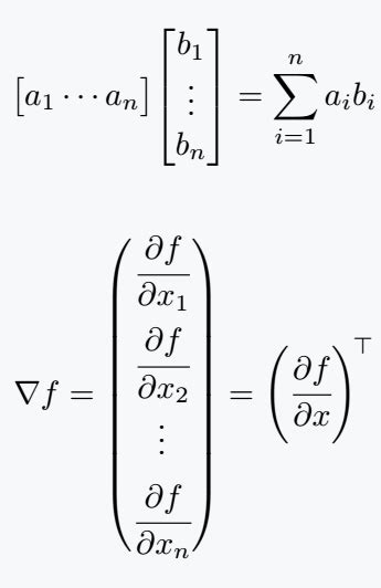 how do you represent a column vector in latex column matrix