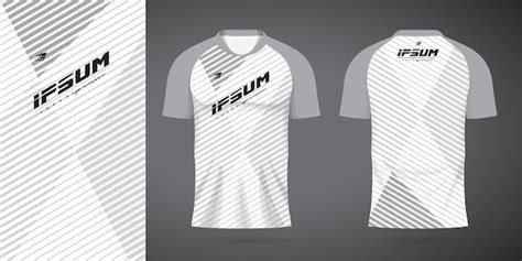Plantilla De Dise O Deportivo De Camiseta Blanca Vector Premium