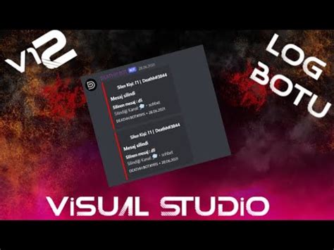 LOG BOTU ALTYAPISI V12 VİSUAL STUDİO CODE 2022 YouTube