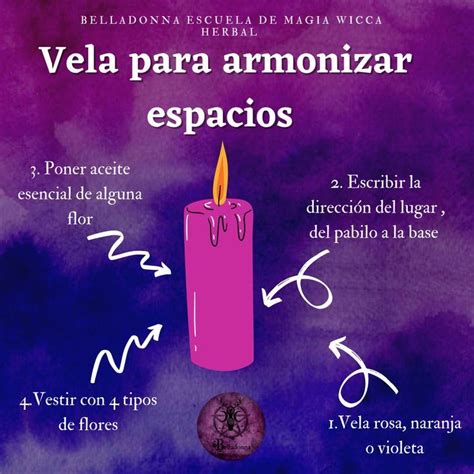 Vela de armonización Rituales con velas Magia con velas Libros de