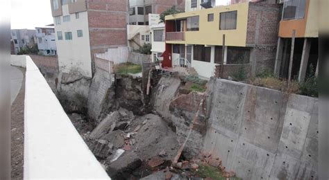 Arequipa viviendas en riesgo de colapsar por caída de muro de
