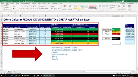 C Mo Calcular Fechas De Vencimiento Y Crear Alertas En Excel Con D As