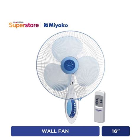 Jual Miyako KAW 1689RC Kipas Angin Dinding Wall Fan 16 Inch With