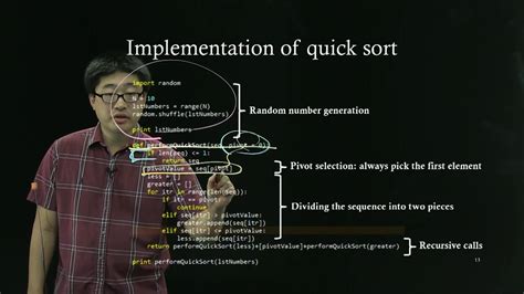 데이터 구조 및 분석 non linear structure optimization and algorithms quick sort kooc