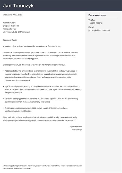 List motywacyjny wzór 80 przykładów listów motywacyjnych