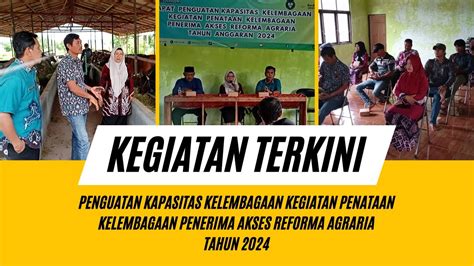 Rapat Penguatan Kapasitas Kelembagaan Kegiatan Penataan Kelembagaan
