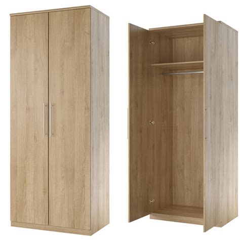 Szafa 80 cm dwudrzwiowa do sypialni garderoba dąb 11265702052