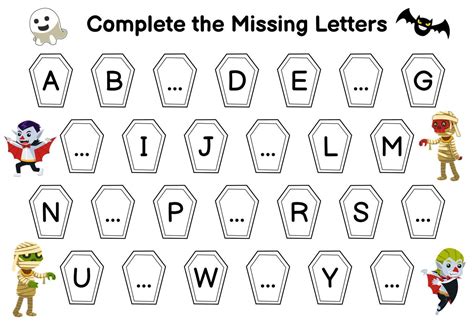 Juego Educativo Para Completar Las Letras Que Faltan Con Dibujos