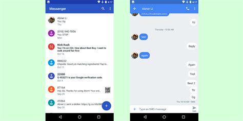 Google Messenger 2 0 Brings A More Compact UI And New Circular Icon To