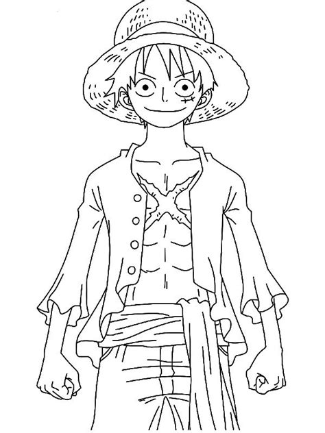Coloriage One Piece Facile Imprimer T Te Modeler