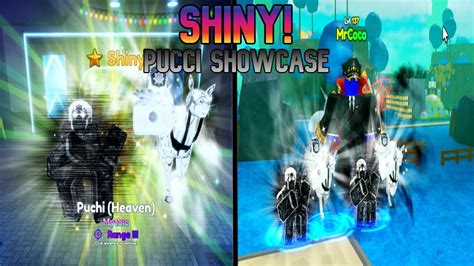Lvl Shiny Pucci Showcase Anime Adventures Youtube