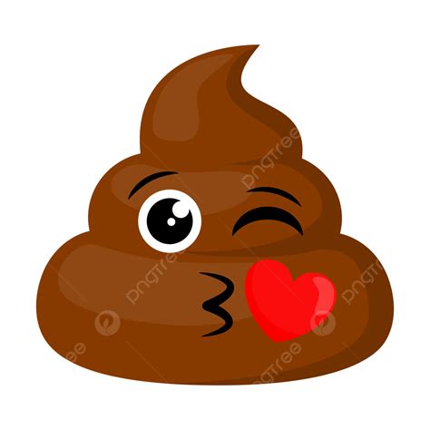 Emoji Fofo De Cocô Cara De Beijo De Amor Vetor PNG Cocô Emoticon