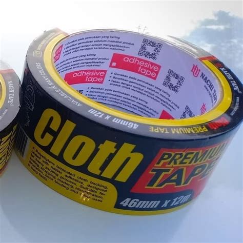Jual Lakban Hitam Nachi Inch Mm X M Cloth Tape Premium Nachi