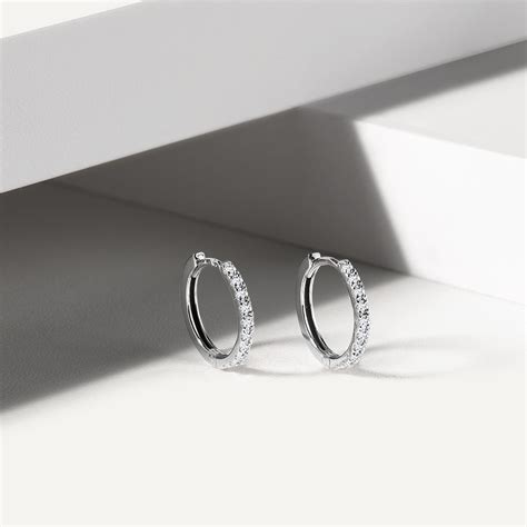 Diamant Ohrringe aus Weißgold KLENOTA