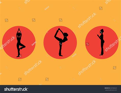 Yoga Poses Icon Set Vector Illustrations Stock Vector Royalty Free