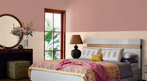 Modern Pink Two Colour Combinations For Bedroom Walls
