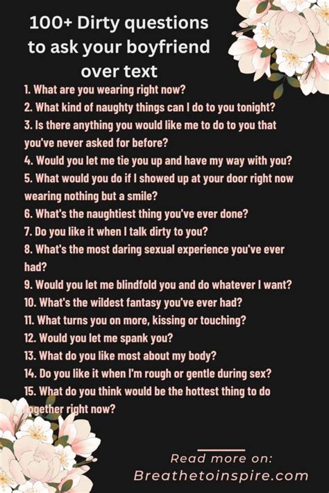 250 Questions To Ask Your Boyfriend Over Text Freaky Deep Funny
