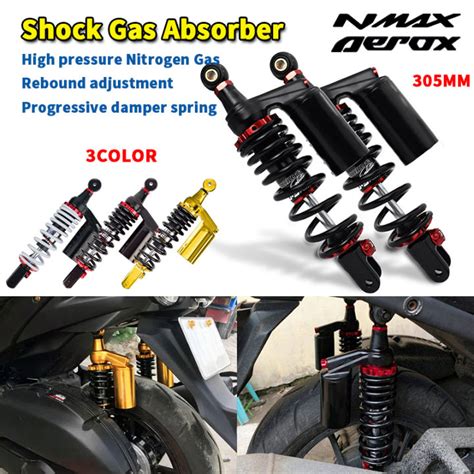 PMShop Nmax V2 V2 1 Aerox V1 V2 Rear Shock Gas Absorber W Baso