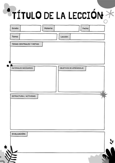 Plantillas De Planes De Clases Editables Para Imprimir Canva Porn Sex