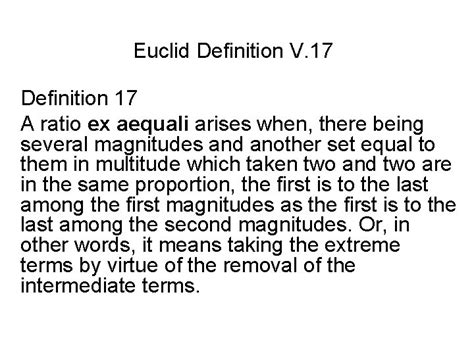 euclids elements book v euclid definitions v 1