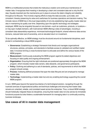 Leewayhertz Ai In Master Data Management Mdm Pioneering Next