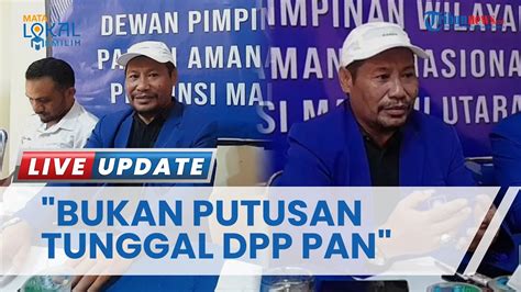 Bukan Putusan Tunggal DPP PAN Pemberhentian Iskandar Idrus Sebagai