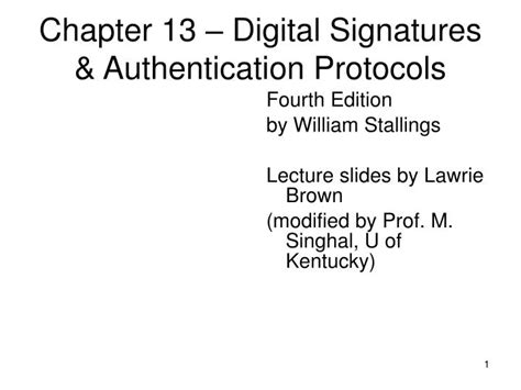ppt chapter 13 digital signatures and authentication protocols powerpoint presentation id