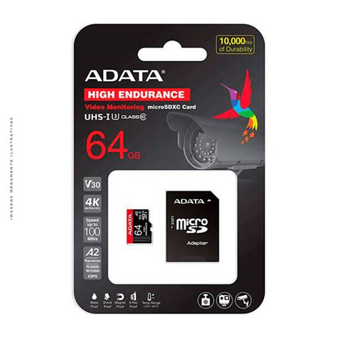 Cartão de Memória Micro SD ADATA V30 64GB 10 Techno Space