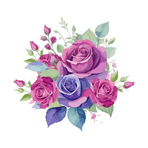 Flores De Acuarela Faciles Vector PNG Flores De Acuarela Faciles