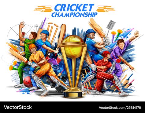 Batsman Player Playing Cricket Championship Sports