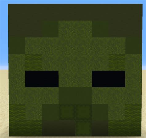 Zombie Minecraft Head