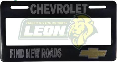 Juego Portaplacas Marco Ancho Chevrolet Meses Sin Inter S