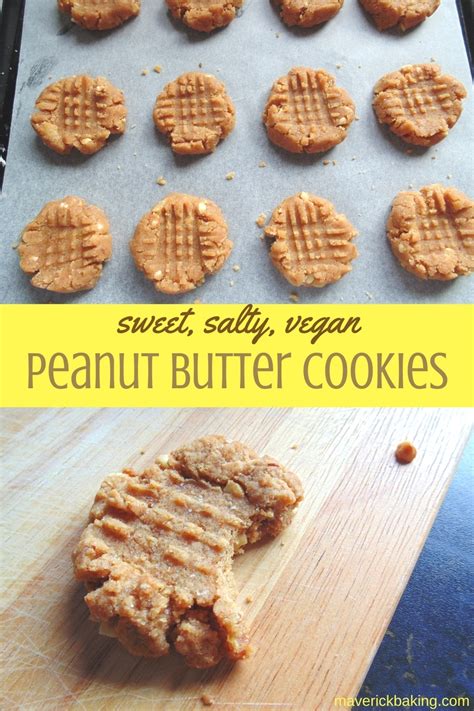 Sweet Salty Vegan Peanut Butter Cookies Maverick Baking