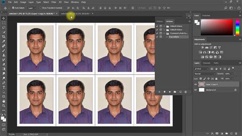 Click Automatic Passport Size Photo In Photoshop Actions Dvc