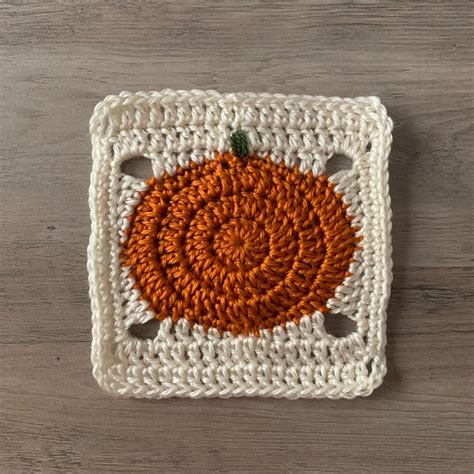 Pumpkin Granny Square Pattern Etsy