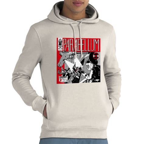 Sweat homme à capuche coton bio Parabellum Gratuit