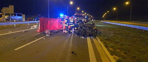 Tragiczny wypadek na drodze S5 Komenda Powiatowa Państwowej Straży