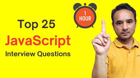 top 25 javascript interview questions for beginners youtube