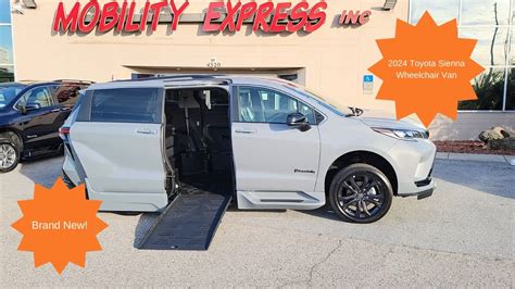 2024 BraunAbility Toyota Sienna XSE Wheelchair Van YouTube