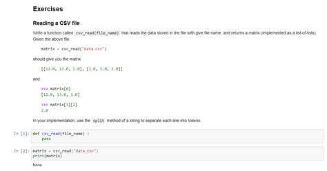 solved exercises reading a csv file write a function called