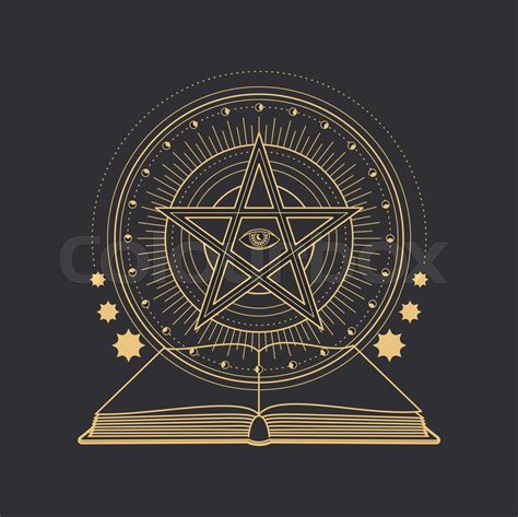 Pentagram Illuminati Amulet Stock Vektor Colourbox