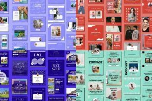 240 Social Media Canva Templates Bundle Graphic By Putra Art Creative