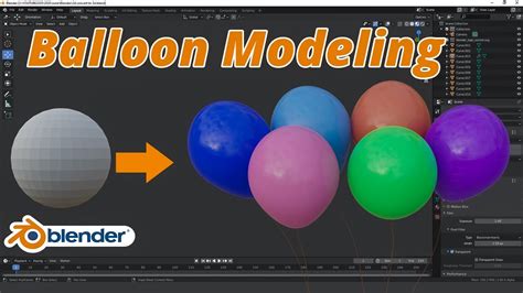 Balloon Modeling Using Blender Blender Tutorial Quick Tips