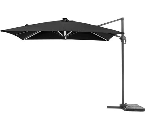 Parasol Jardin Déporté LED Alu sun 4 Luxe Rectangle 3 X 4 M