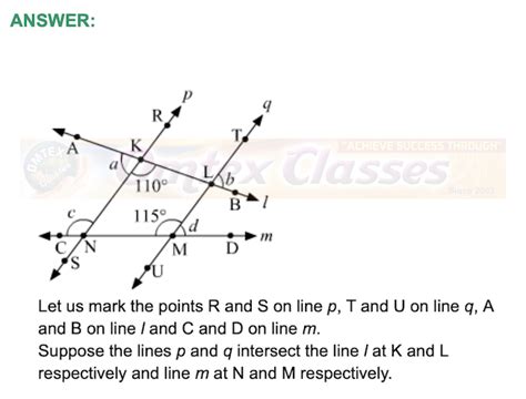 education practice set 2 1 chapter 2 parallel lines mathematics part ii solutions for class