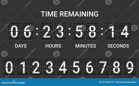 Scoreboard Of Day Hour Minutes And Seconds Flipboard For Time