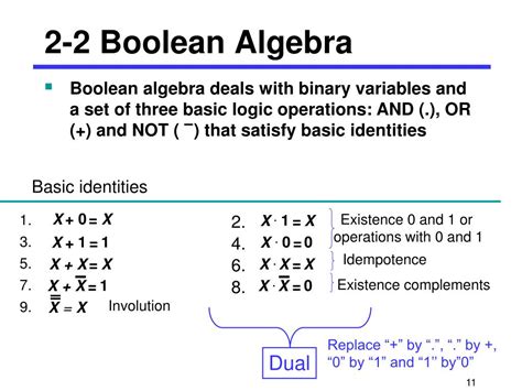 ppt chapter 2 combinational logic circuits binary logic and gates boolean algebra powerpoint